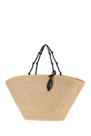 JIL SANDER Raffia Large Tangle Bucket Bag