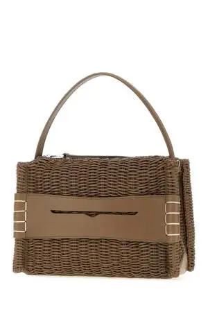 JW Anderson Mud Leather Loafers Handbag - Brown