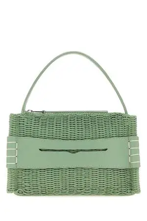 JW Anderson Pastel Leather Loafers Handbag - Green