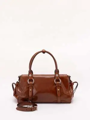 Miu Miu Shiny Leather Handbag