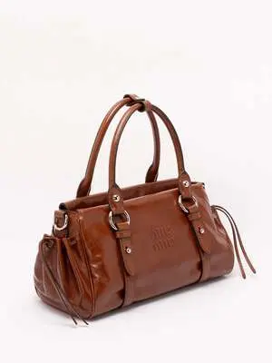 Miu Miu Shiny Leather Handbag