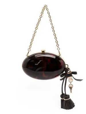 SELF-PORTRAIT Resin Oval Clutch - Multicolor