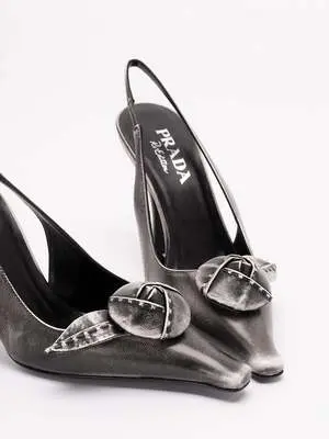 Prada Leather Slingback Pumps