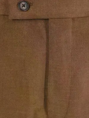 Caruso Pleated Moleskin Trousers