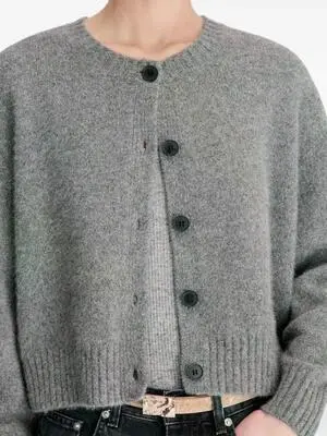 Loulou De Saison Remus Ribbed-knit Cropped Cardigan