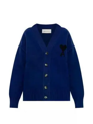AMI Paris Virgin Wool Cardigan