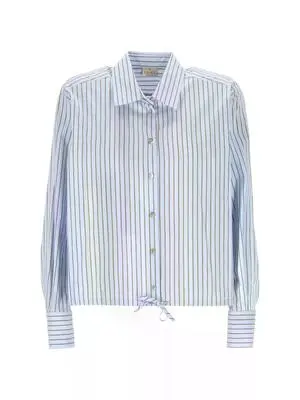 EMME Marella Striped Drawstring Shirt