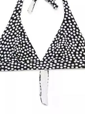 FISICO Polka-dot-print Halterneck Bikini