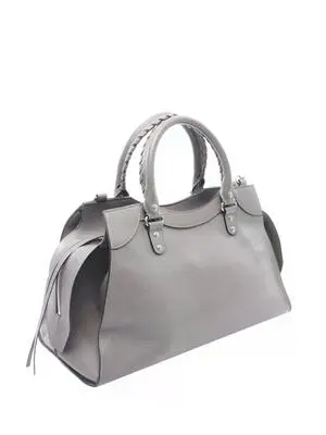 Balenciaga Motocross Neo Classic City Satchel - Grey
