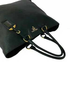 Prada 2000-2013 Grained Leather Tote Bag