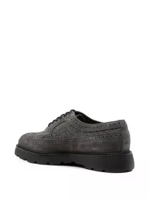 DOUCAL'S Brogue-detail Panelled Derby Shoes