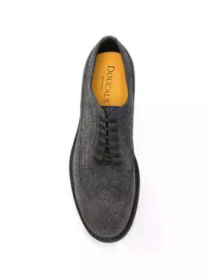 DOUCAL'S Brogue-detail Panelled Derby Shoes