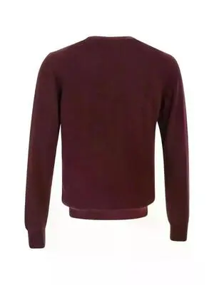 GRAN SASSO Crew-neck Knitted Sweater - Red