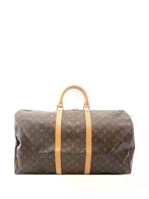 LOUIS VUITTON Monogram Keepall 55 Travel Bag