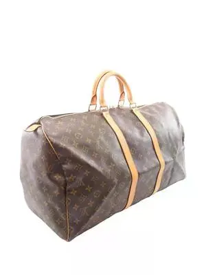 LOUIS VUITTON Monogram Keepall 55 Travel Bag