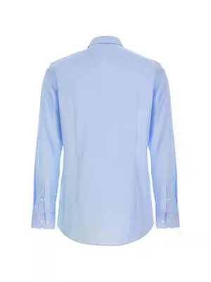 BOSS Hank One Slim-fit Dress Shirt In Wrinkle-free Poplin - Blue
