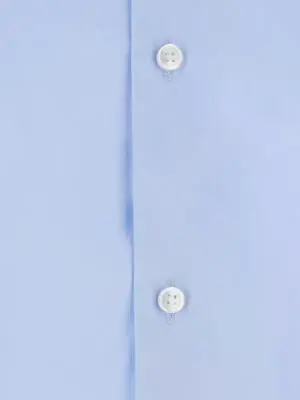 BOSS Hank One Slim-fit Dress Shirt In Wrinkle-free Poplin - Blue