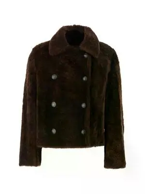 Brunello Cucinelli Double-breasted Shearling Coat