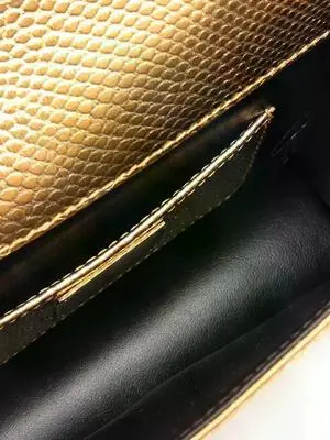 BVLGARI 2010-2026 Lizard Embossed Leather Serpenti Crossbody Bag