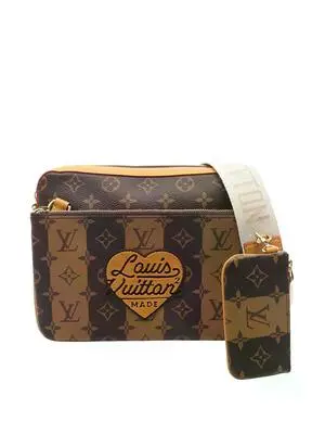LOUIS VUITTON 2010-2026 Nigo Monogram Trio Messenger Crossbody Bag - Brown
