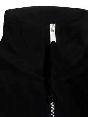 THOM KROM Half-zip Gathered-sleeve Sweater - Black