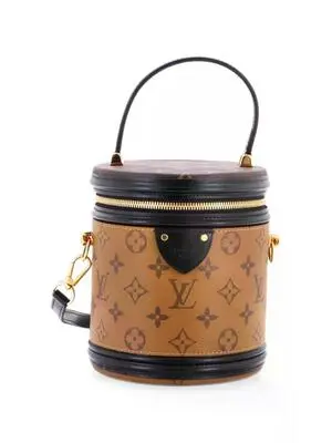 LOUIS VUITTON Cannes Handbag Reverse Monogram Canvas Satchel