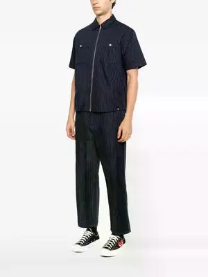 AGNES B. Chest Pocket Striped Shirt
