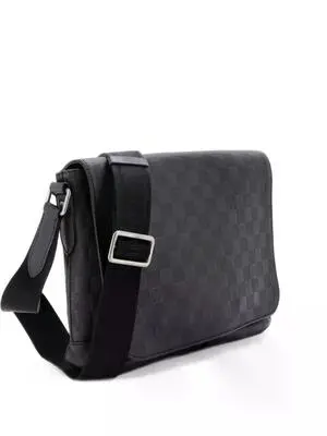 LOUIS VUITTON District Messenger Bag Damier Infini Leather Pm Crossbody Bag - Black