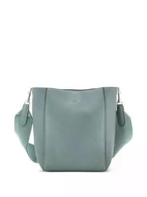 Celine Sangle Seau Calfskin Small Shoulder Bag - Green