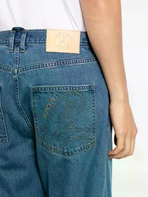 AGNES B. Logo-embroidered Jeans