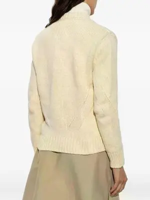 Moncler Chain Quilted Padded V-neck Cardigan