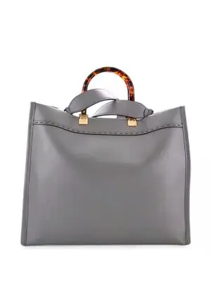 Fendi Sunshine Shopper Leather Medium Tote Bag
