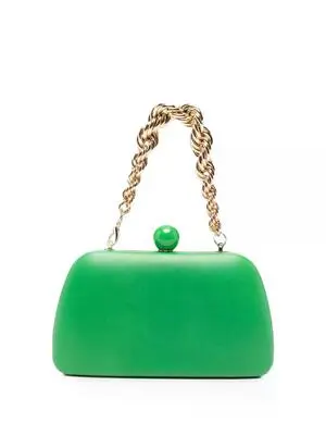 Velvet By Graham & Spencer Nora Chain-link Leather Clutch Bag