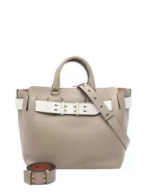 Burberry 2010-2026 Large Leather Belt Bag Satchel - Neutrals