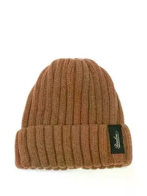 Borsalino Hill Ribbed-knit Beanie Hat - Brown