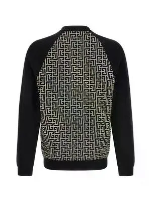 Balmain Pb Monogram Jacquard Sweater