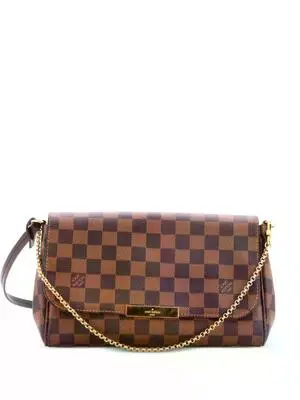 LOUIS VUITTON Louis Vuitton Favorite Damier MM Crossbody Bag Brown