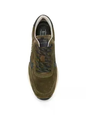 BUGATTI Logo-print Suede Sneakers