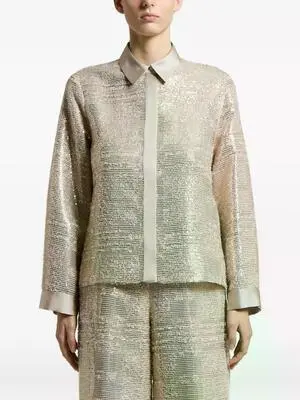 Peserico Sequin-embellished Long-sleeved Shirt