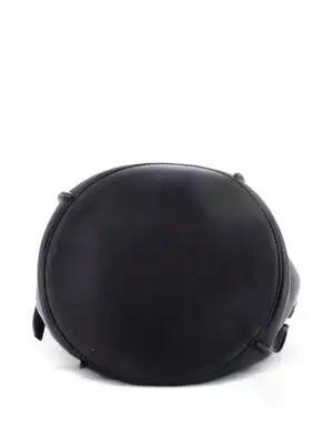 Celine Long Strap Big Bag Leather Bucket Bag - Black