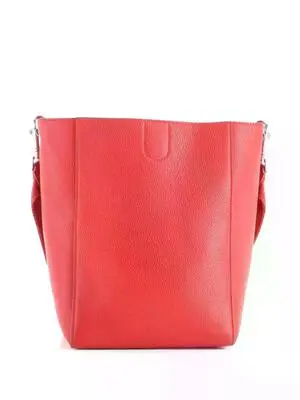 Celine Sangle Seau Bag Calfskin Small Shoulder Bag - Red