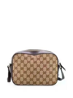 Gucci Gg Canvas Bee Web Cross Body Camera Bag