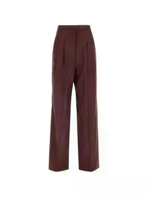 PT TORINO Grace Pleated Wide-leg Trousers
