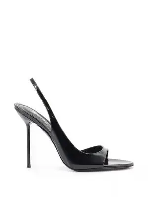 Paris Texas Lidia Patent Leather Sandals - Black