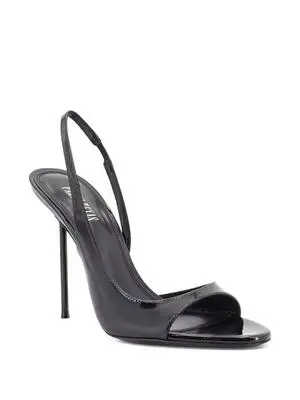 Paris Texas Lidia Patent Leather Sandals - Black