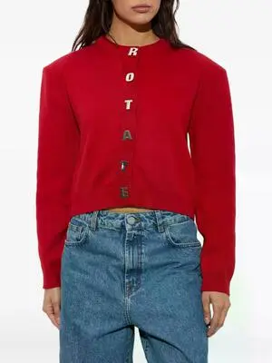 ROTATE BY BIRGER CHRISTENSEN Firm-knit Cardigan