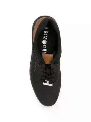 BUGATTI Perforated Panelled Sneakers - Black