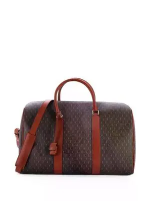 Saint Laurent Le Monogramme Duffle Bag Monogram All Over Coated Canvas And Leather 72h Travel Bag - Brown