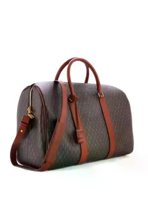 Saint Laurent Le Monogramme Duffle Bag Monogram All Over Coated Canvas And Leather 72h Travel Bag - Brown