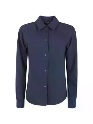 Aspesi Glue Press-stud Long-sleeve Shirt - Blue